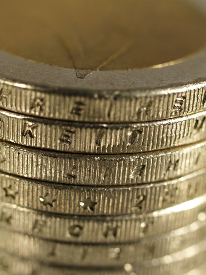 Pack 2 Euro coins stock photo. Image of coin, cent, money - 1339138