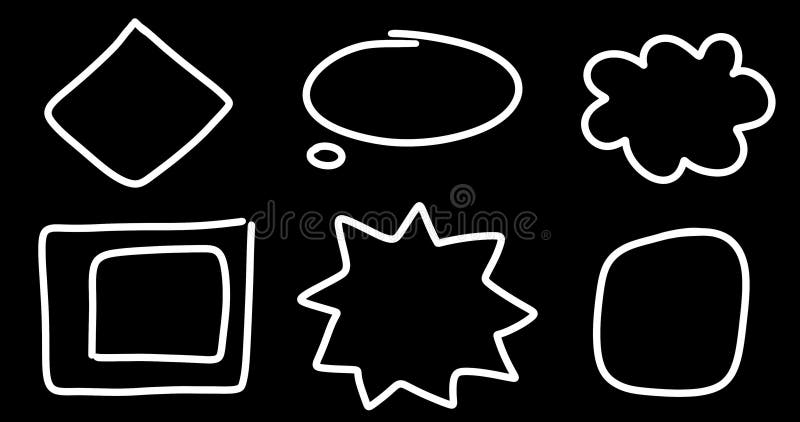 Pack of Animated Squiggle and Lines. Hand Drawn Scribbles Elements ...