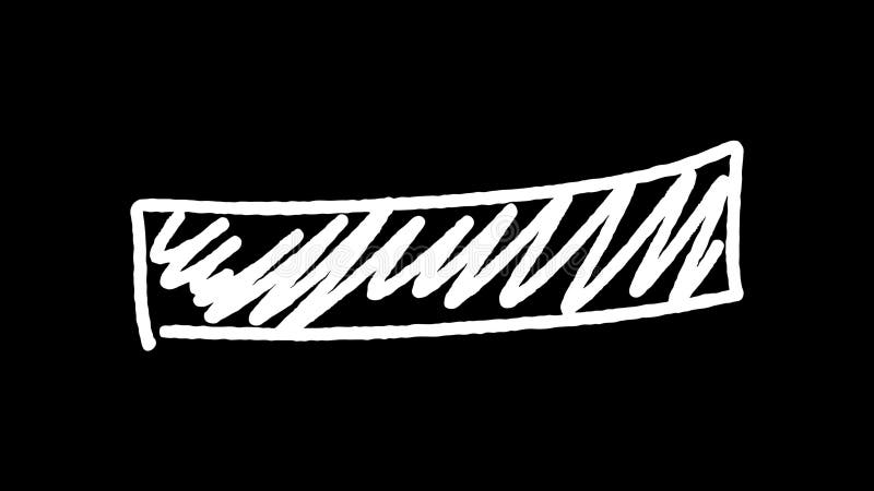 Pack of Animated Hand Drawn Lines and Scribbles Elements, Highlighter ...