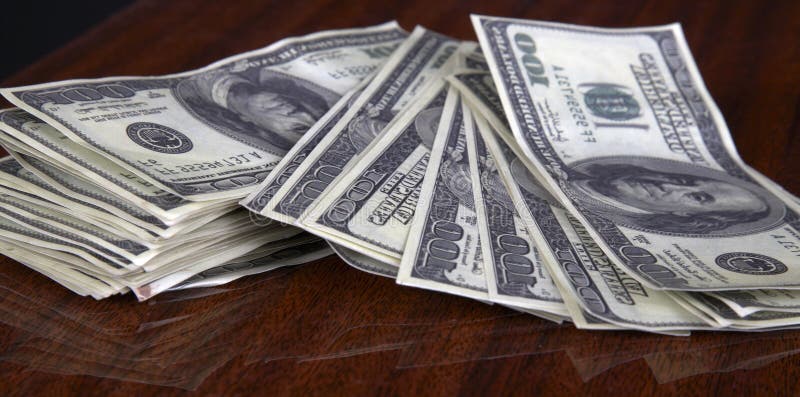 Pack of banknotes stock photo. Image of pile, table, buck - 7669674