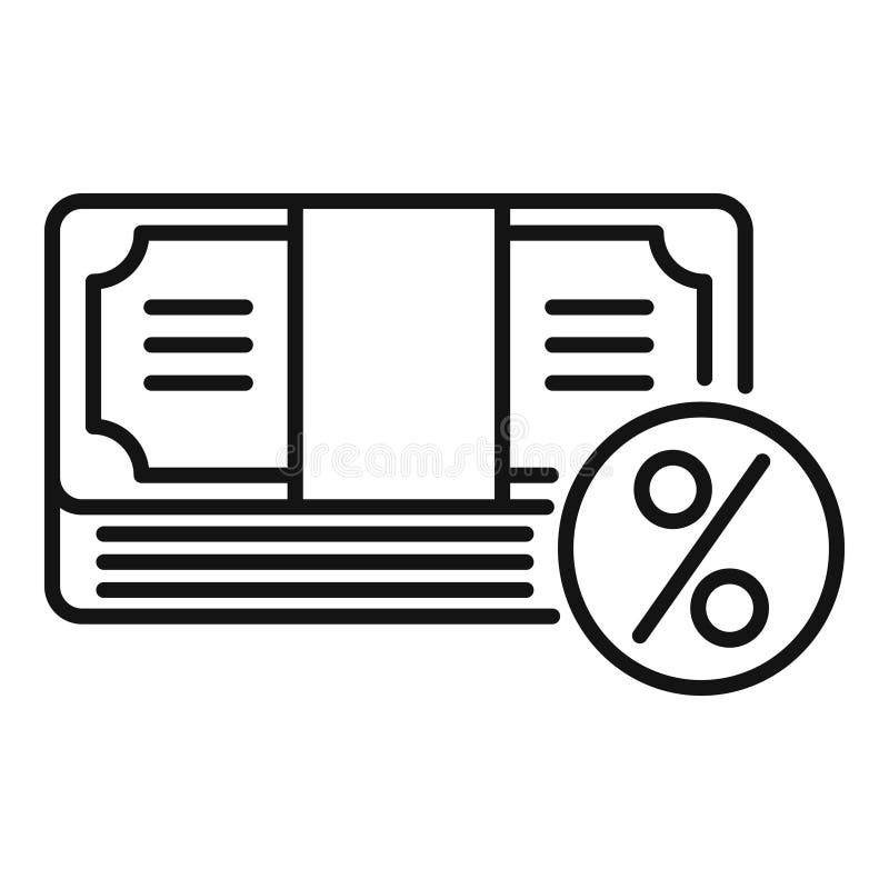 Pack of Banknotes with Percentage Symbol Representing Interest Rate ...