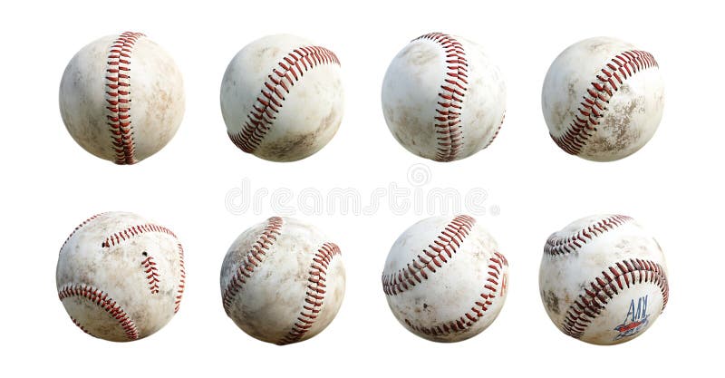Pack of Baseball on Transparent Background Stock Illustration ...