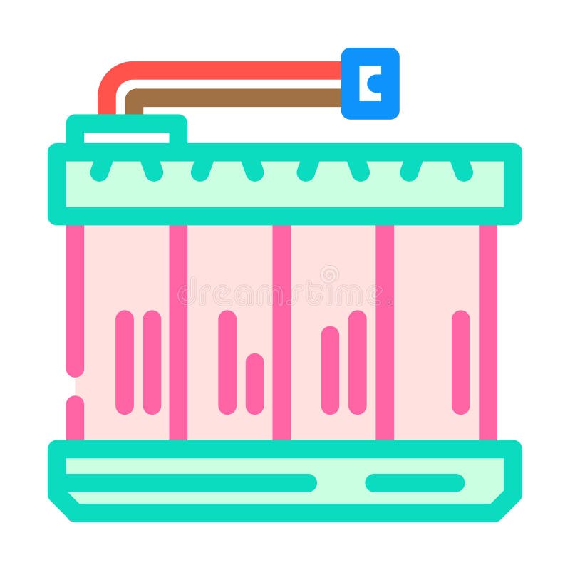 Pack Battery Color Icon Vector Illustration Stock Illustration ...