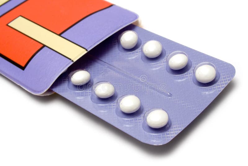 Pack of Birth Control Pills (Close View) Stock Image - Image of care ...