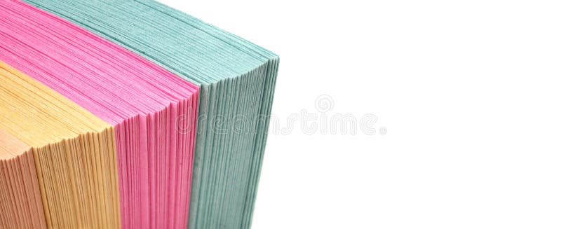 A Pack of Blank Paper on a White Background for Presentation of a ...