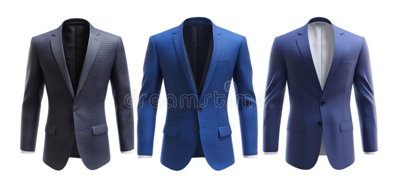 Pack of Blazer on Transparent Background Stock Illustration ...