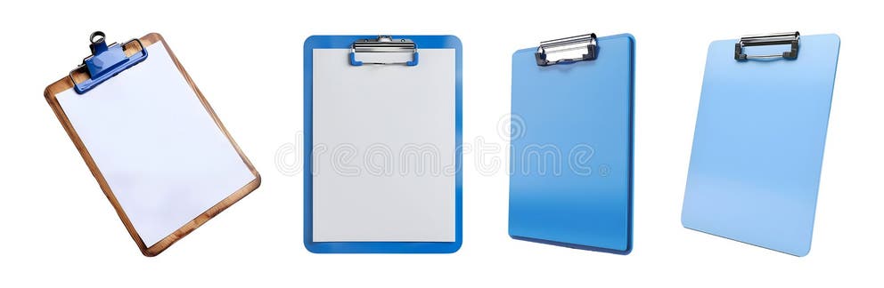 Pack of Blue Paper Board on Transparent Background Stock Illustration ...