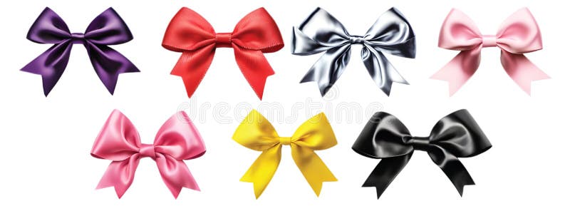 Pack of Bow Ribbons of Different Colors for Gift Wrapping and ...