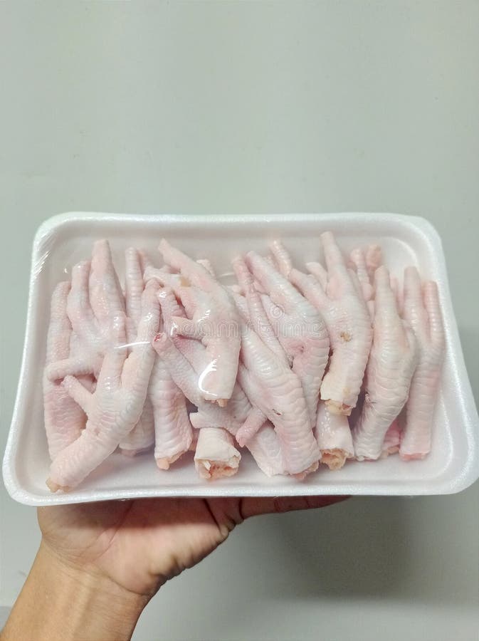 Pack Chicken Feet, Dishes for Rendang Dishes, Soups, Etc Stock Image ...