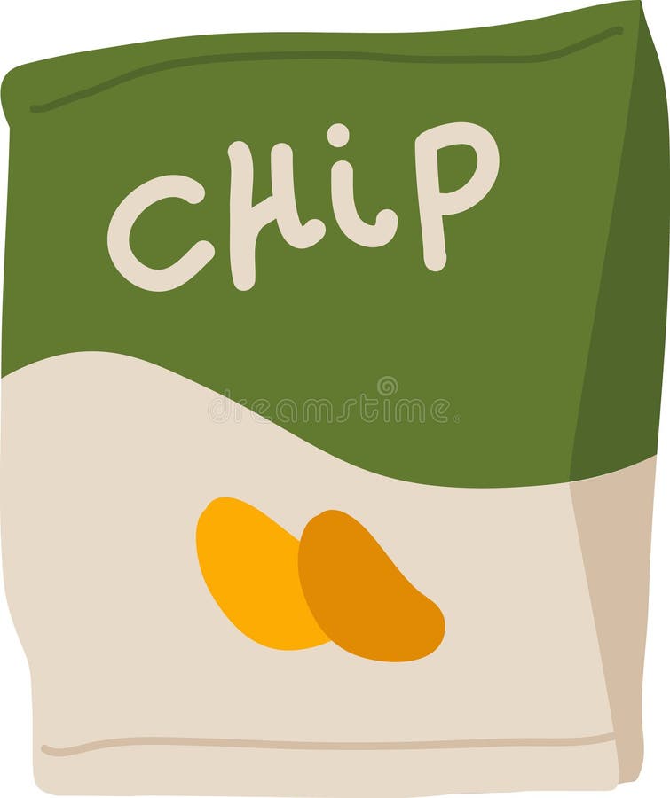 Pack of Chips stock vector. Illustration of product - 346885192