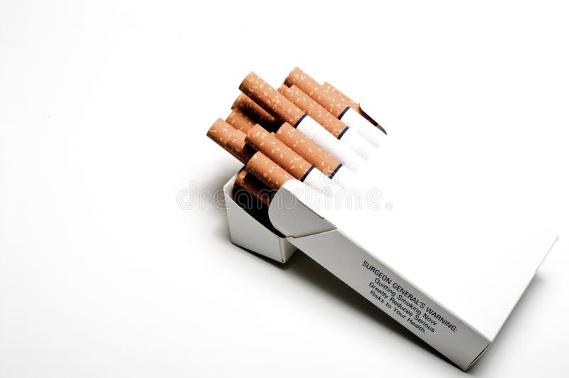 Pack of Cigarettes stock photo. Image of killer, stop - 5607600