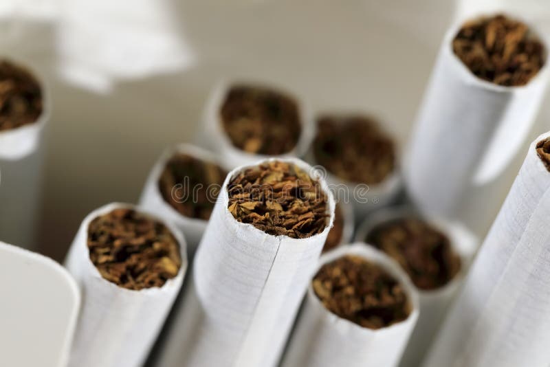 A Pack of Cigarettes without Filter Stock Photo - Image of issue ...