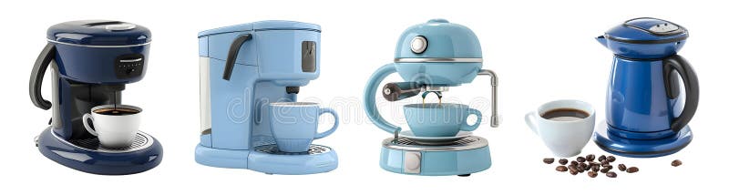 Pack of Coffee Making Machine on Transparent Background Stock ...