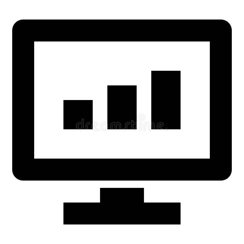 Monitor Report 2 Colored Line Icon. Simple Colored Element Illustration ...