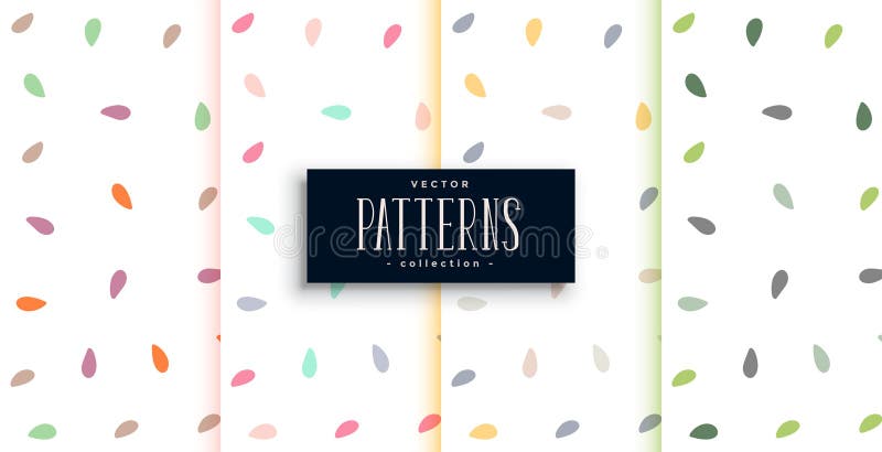 Pack of Cute and Small Colorful Leaf Texture Backdrop for Textile Print ...