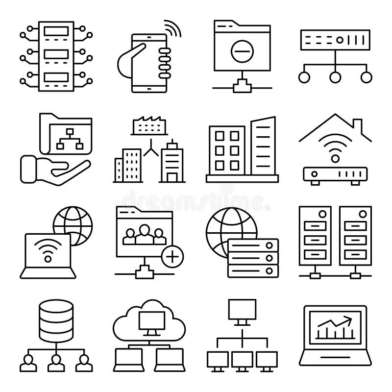 Pack of Big Data and Infographic Flat Icons Stock Vector - Illustration ...