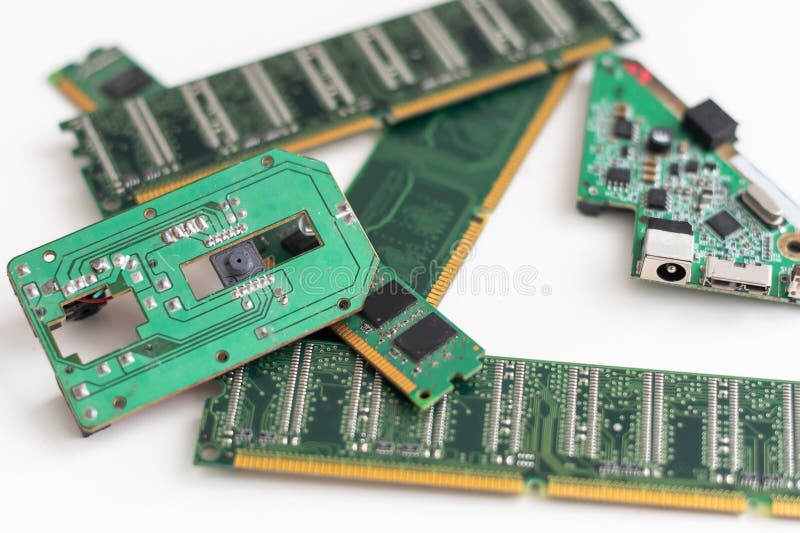 Pack of Ddr Dimm Memory on the Table in a Service Stock Photo - Image ...
