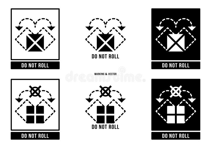 Symbols Marking Packaging Stock Illustrations – 294 Symbols Marking ...