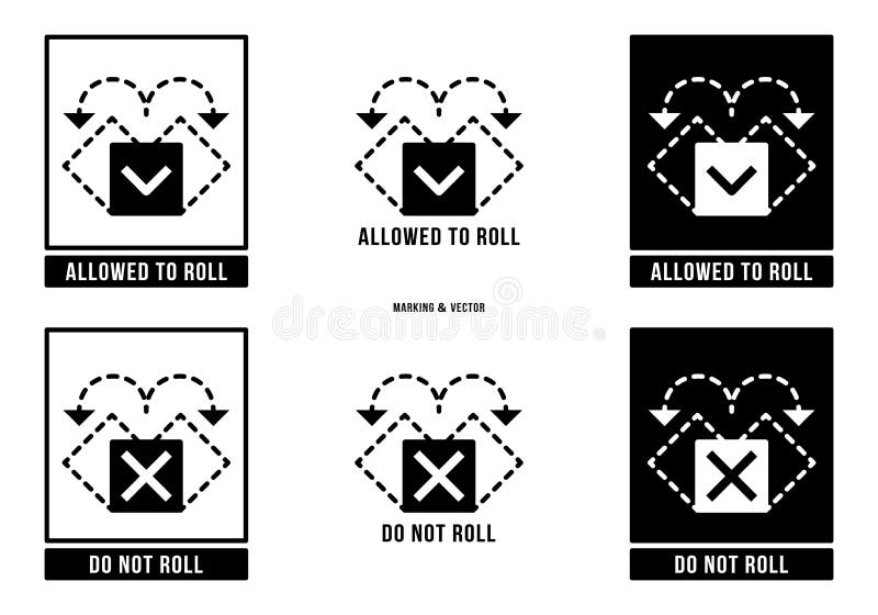 Pack do not roll 2 stock vector. Illustration of information - 226937188