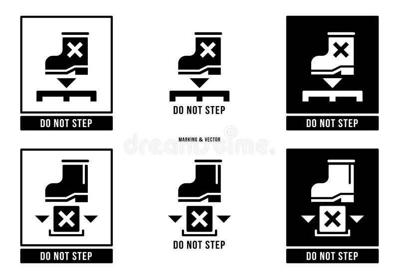 Vector Do Not Step Icon Stock Illustrations – 432 Vector Do Not Step ...