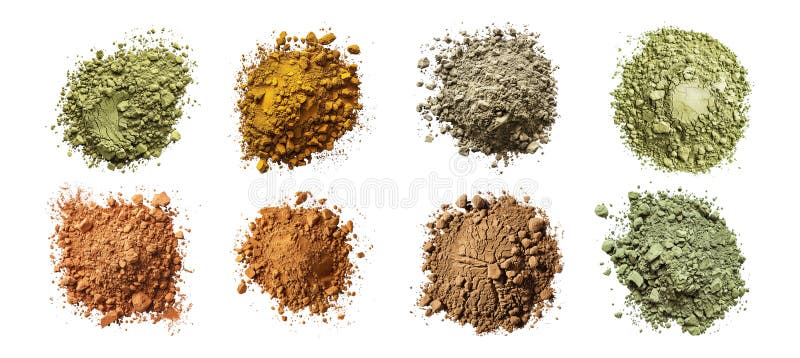 Pack of Grinded or Pieced Powder on Transparent Background Stock ...