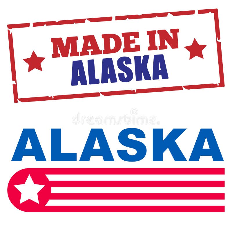 Alaska Name Vector Graphic Design Stock Vector - Illustration of state ...