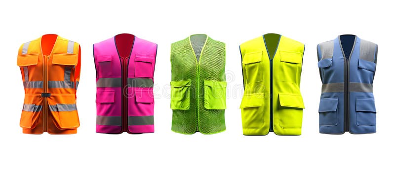 Pack of HighVisibility Safety Vests Buy MultiColor Work Vests Online ...