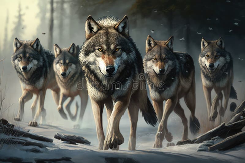 315 Pack Wolves Hunting Stock Photos - Free & Royalty-Free Stock Photos ...