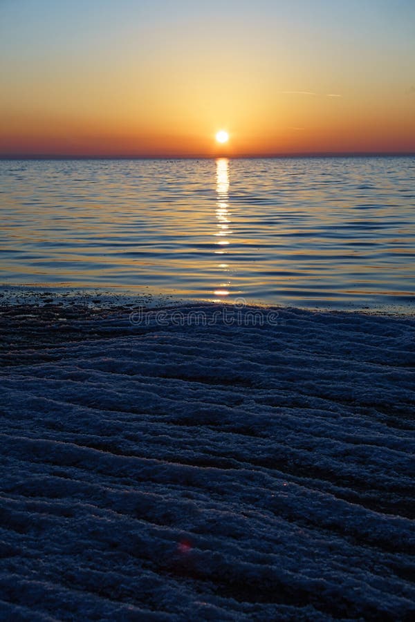 Pack Ice Under the Evening Sun Stock Image - Image of snow, surface ...
