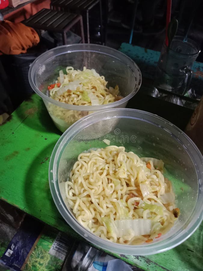 Pack of Instant Noodles in Warkop Editorial Stock Image - Image of ...
