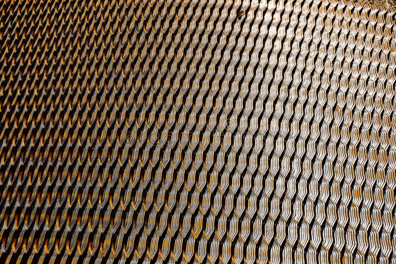 Pack of Iron Grid Fence, Close Up, Abstract Background Stock Photo ...