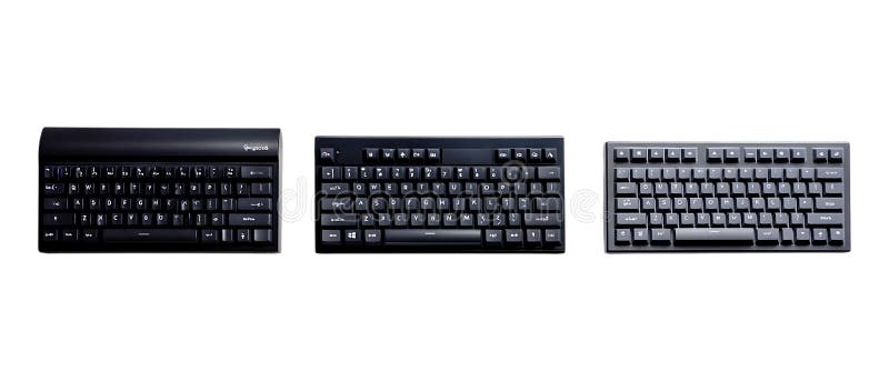 Pack of Keyboard Set of Five Different Poses Set Against Transparent ...