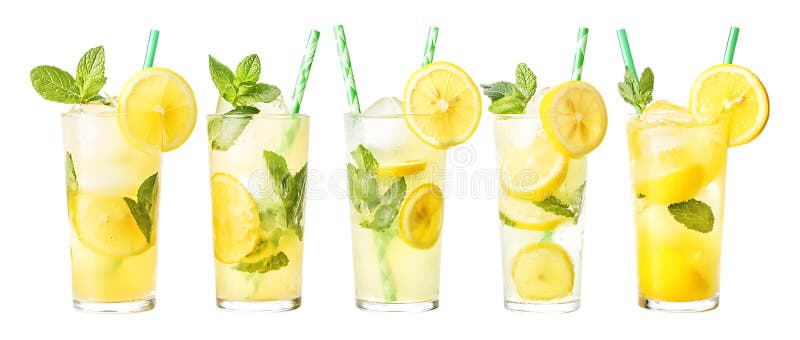 Pack of Lemonade on Transparent Background Stock Illustration ...