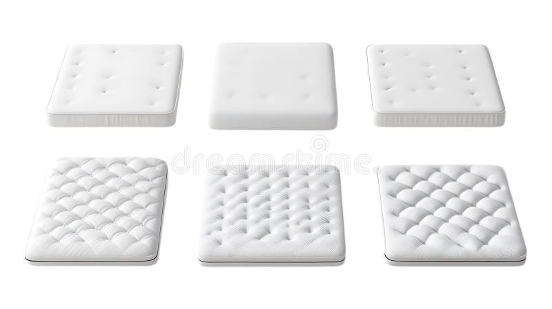 Pack of Mattress Pad on Transparent Background Stock Illustration ...