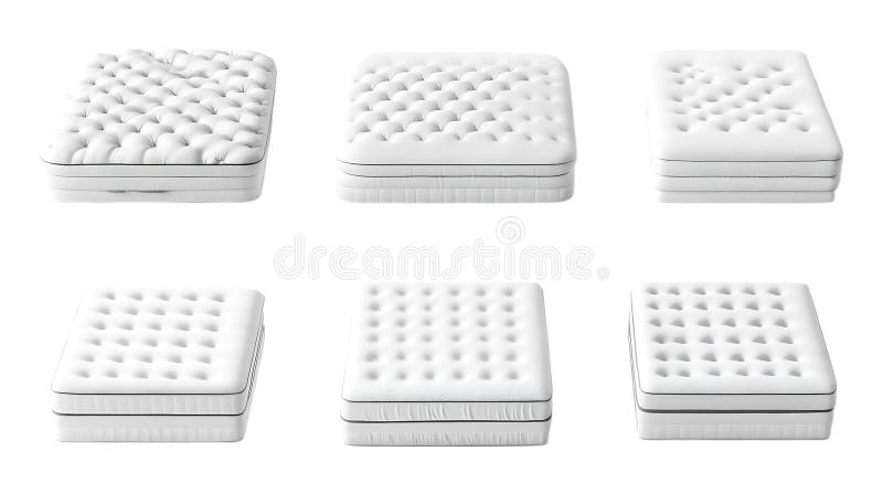 Pack of Mattress Pad on Transparent Background Stock Illustration ...
