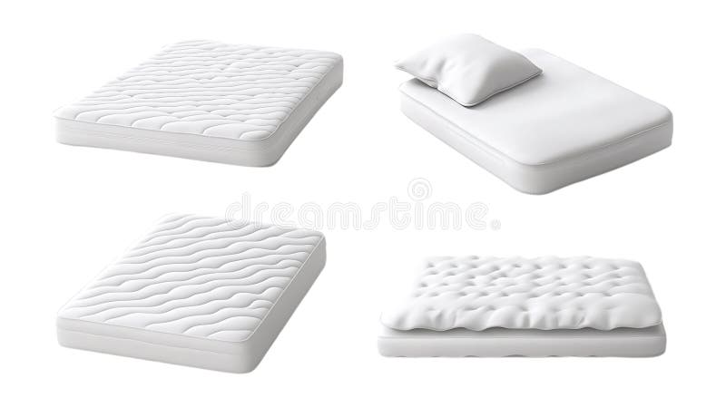 Pack of Mattress Pad on Transparent Background Stock Illustration ...
