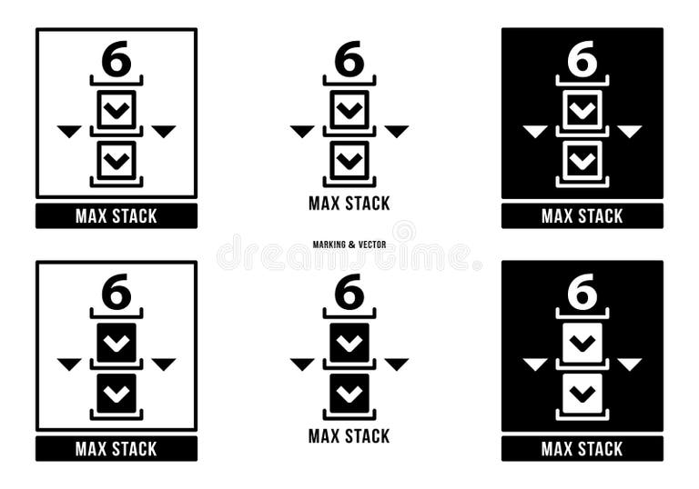Pack maximum stack 2 stock vector. Illustration of product - 226937362