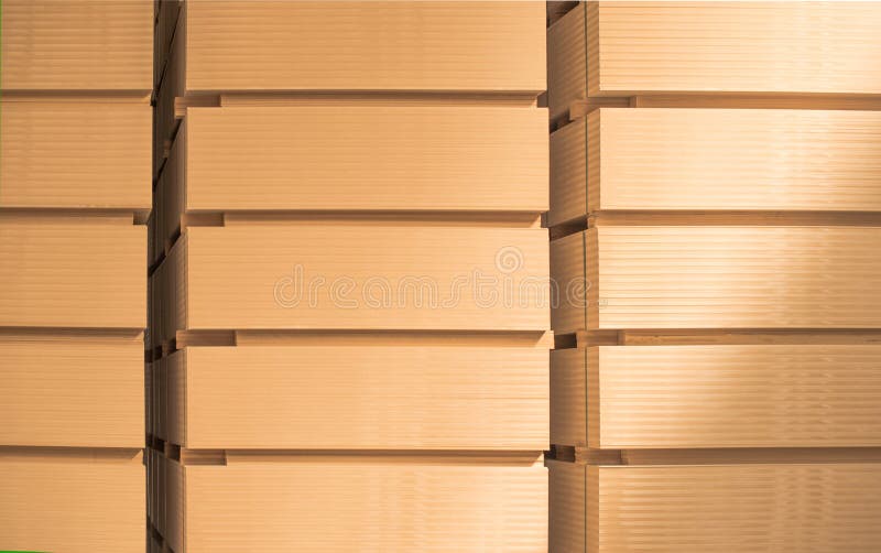 Pack of MDF Stored in the Storage Stock Image - Image of furniture ...