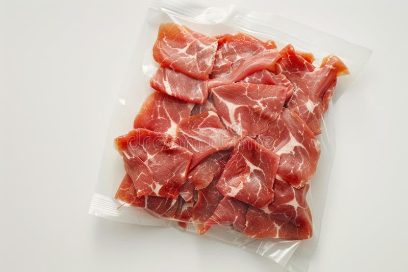 Pack of Meat is in a Plastic Bag Stock Photo - Image of generated ...