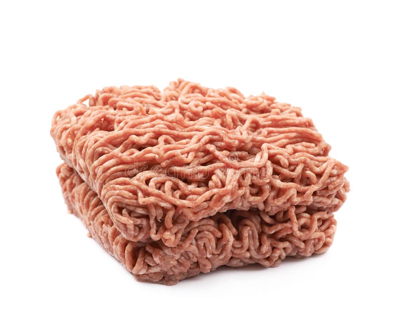 Pack of a Minced Meat Isolated Stock Image - Image of meat, background ...