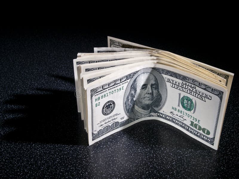 A pack of money stock image. Image of exchange, black - 16476303
