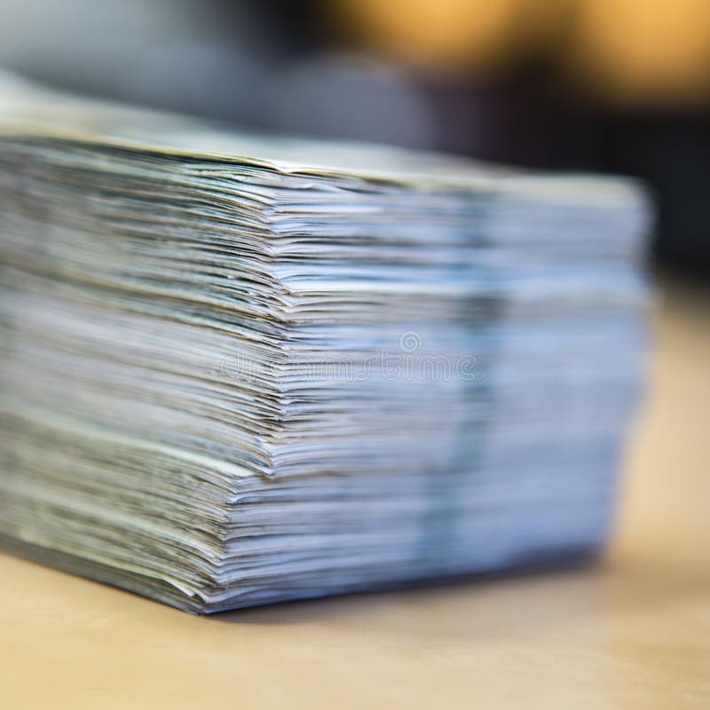 Pack of Money - Big Pile of Banknotes Stock Photo - Image of currency ...