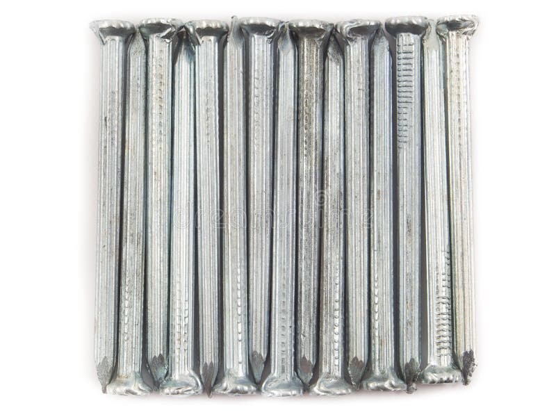 A Pack of Nails Ready To Work Stock Image - Image of nail, white: 40596393