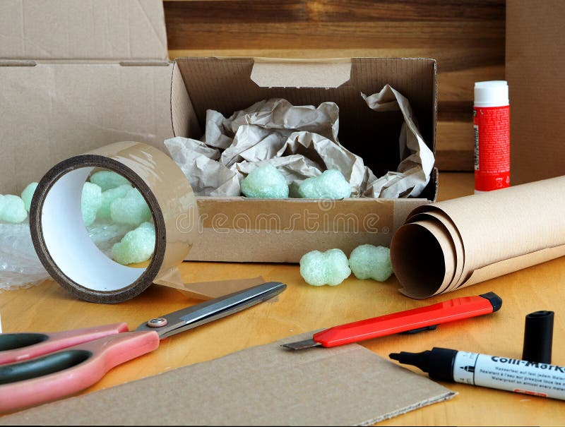 Pack a package stock image. Image of customer, logistics - 223985063