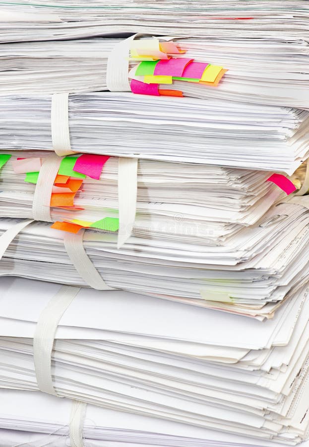 Old folder with papers stock image. Image of documents - 20035033