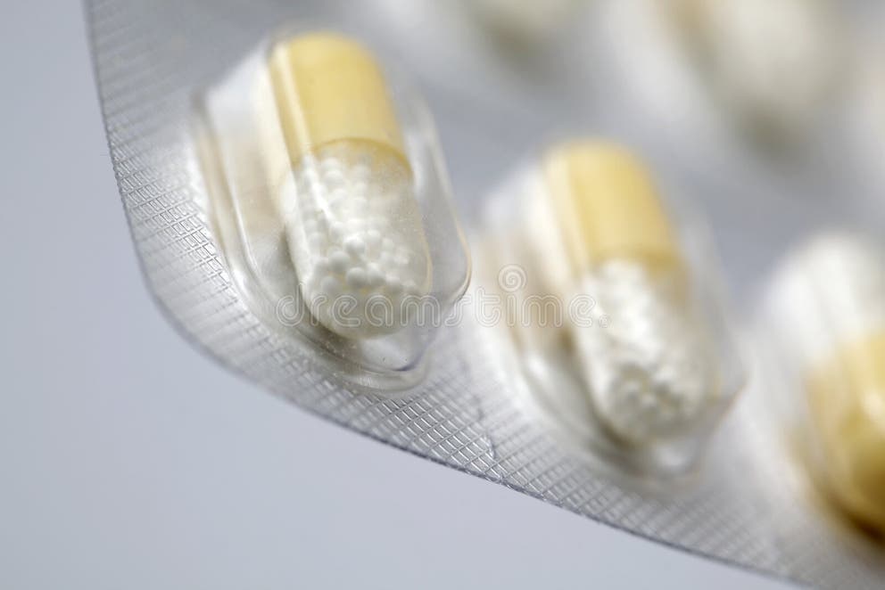 Pack of pills, close-up stock image. Image of concepts - 11954979