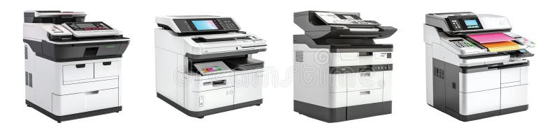 Pack of PNG Photocopy or Printing Machine on Transparent Background ...