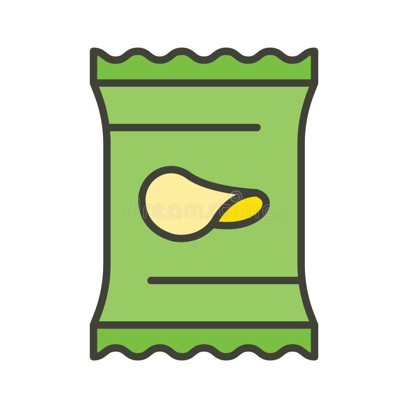 A Pack of Potato Chips Icon, Modern and Unique Vector Stock Vector ...