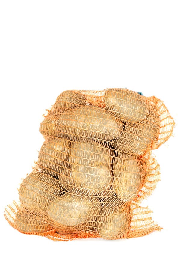 Pack Of Potatoes Isolated On White Background Stock Image - Image of ...