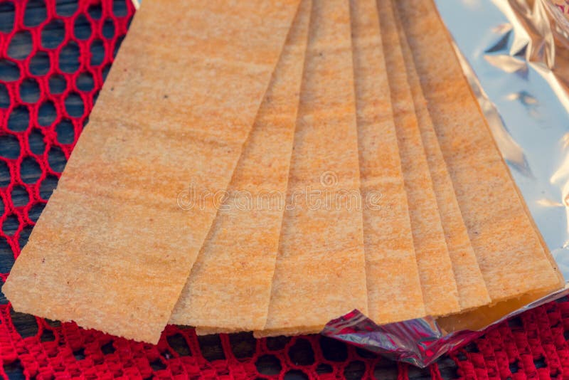 A Pack of Rectangular Chips. Rectangular Chips Stock Photo - Image of ...